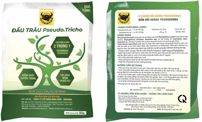 Đặc Tính Chế Phẩm 2 Trong 1 Kết Hợp Pseudomonas And Trichoderma Bình Điền Mekong